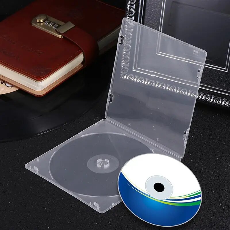 Foxnovo 25 шт. прозрачный пластиковый чехол для CD