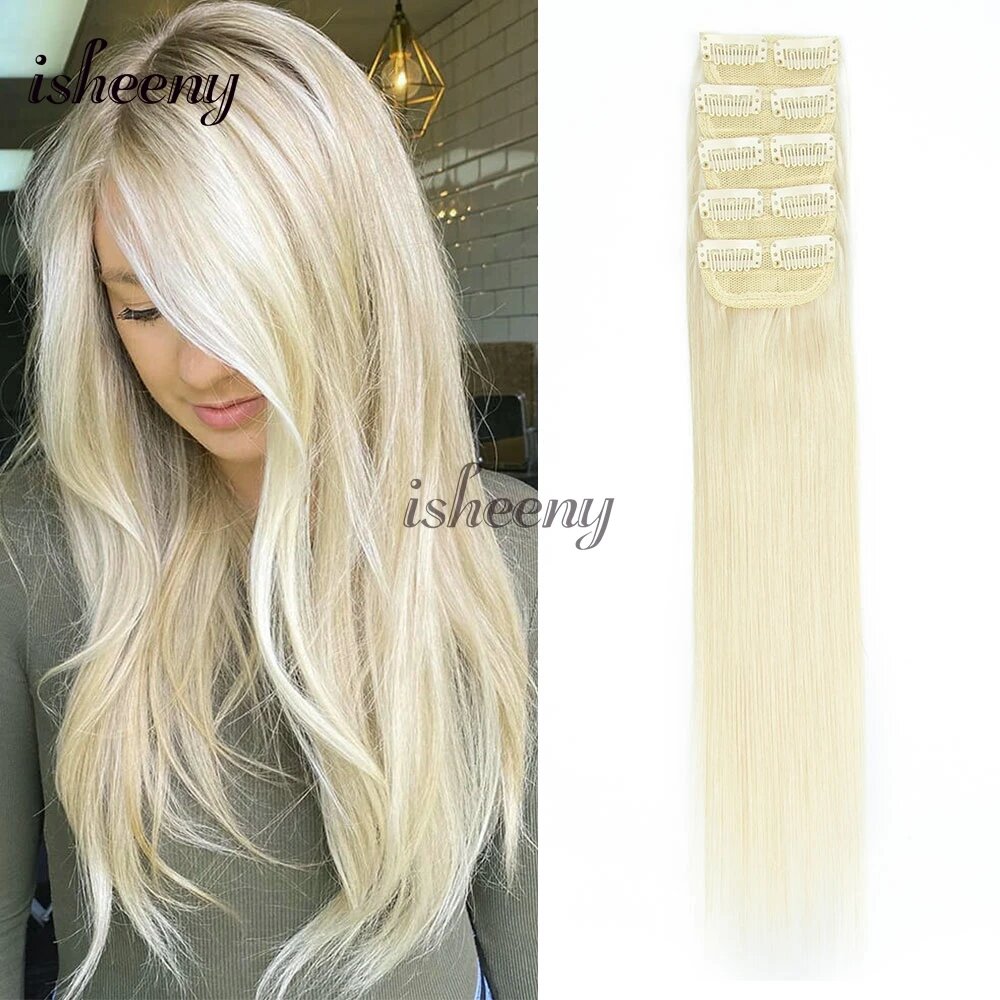 Пряди для волос isheeny, блонд 60, 30g, 12 дюймов
