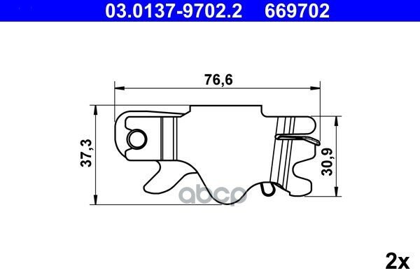 Механизм регулировки тормозных колодок BMW E81 F20/34416851439 34411161762 34411164041 34416750198 422403 SXR100010 7L0609585.