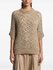 Свитер PESERICO Open-knit short-sleeved sweater, размер 46, , разноцветный