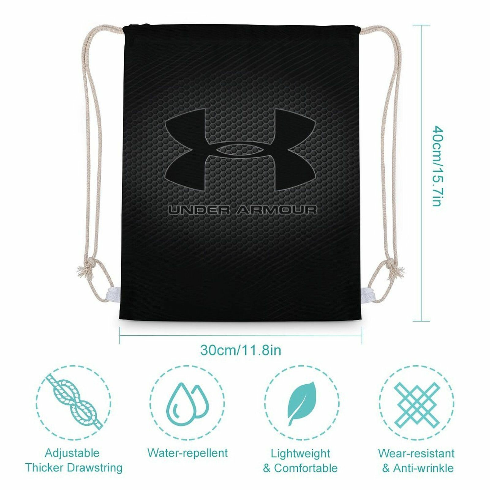 Under Armour Мешок для обуви, Мешок для сменной размер 30х40 см Рюкзак для спортивной формы