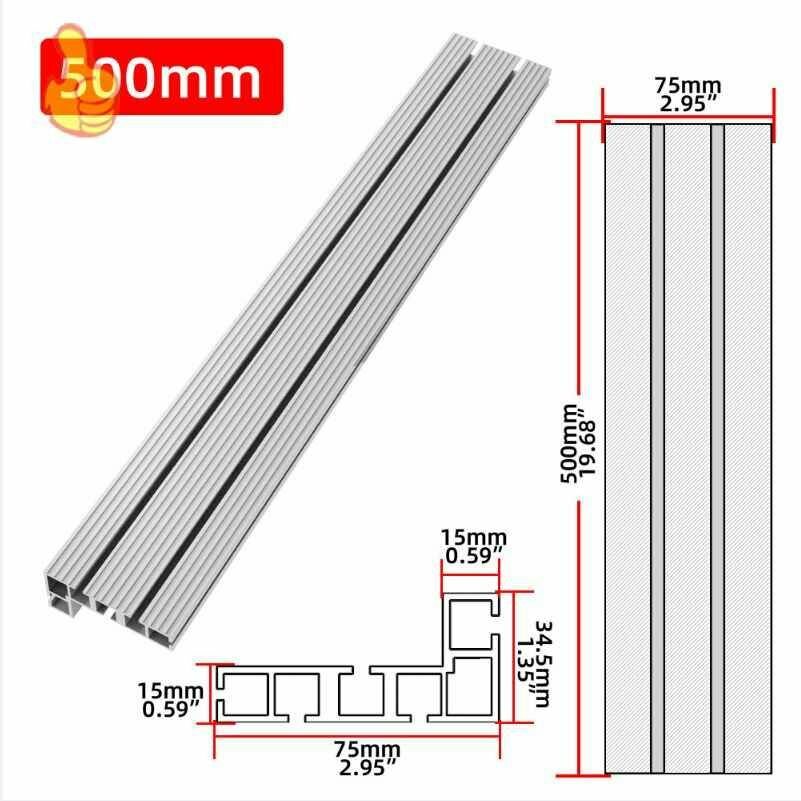 Загородка маршрутизатора алюминиевого профиля, Т-образная дорожка для настольной пилы, Деревообрабатывающая Т-образная дорожка для торцовочной пилы