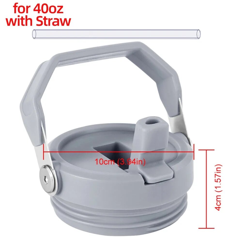 Соломенная крышка для стакана Stanley 40 унций Белый, 1pc Grey 40oz