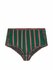 Шорты Dries Van Noten Striped micro shorts, размер 42, зеленый,