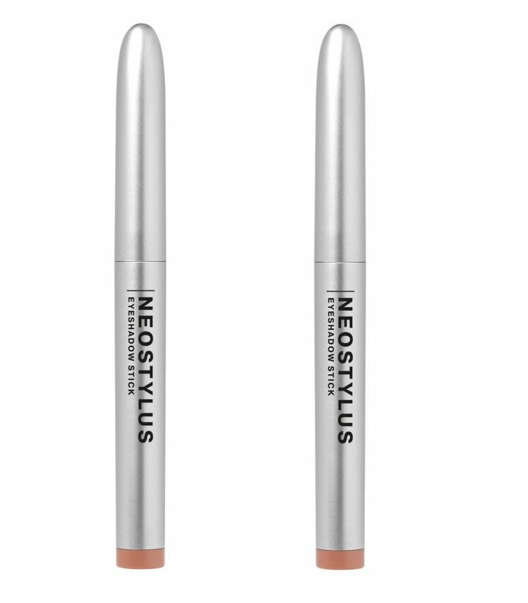 Тени Influence Beauty для век в стике Eyeshadow Stick Neostylus, тон 02 бежево-розовый, 1,1 г - 2 штуки