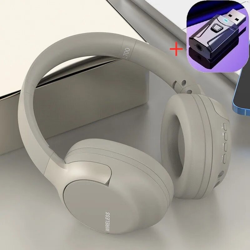 Беспроводные наушники L700 Bluetooth 700 Yellow adaptor