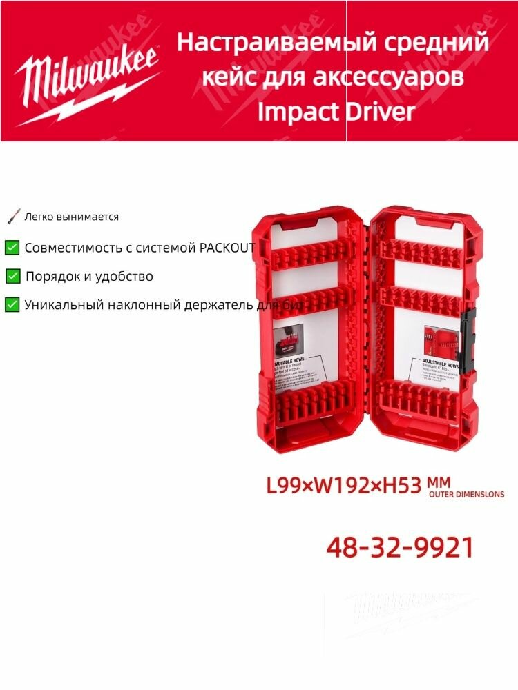 Milwaukee Ящик для инструментов 19.2 х 9.9 х 5.3 см