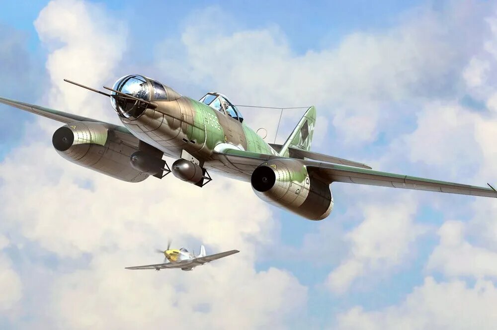 Trumpeter 80377 1:48 Немецкий истребитель Me 262 A-2a/U2 Сборная модель самолета