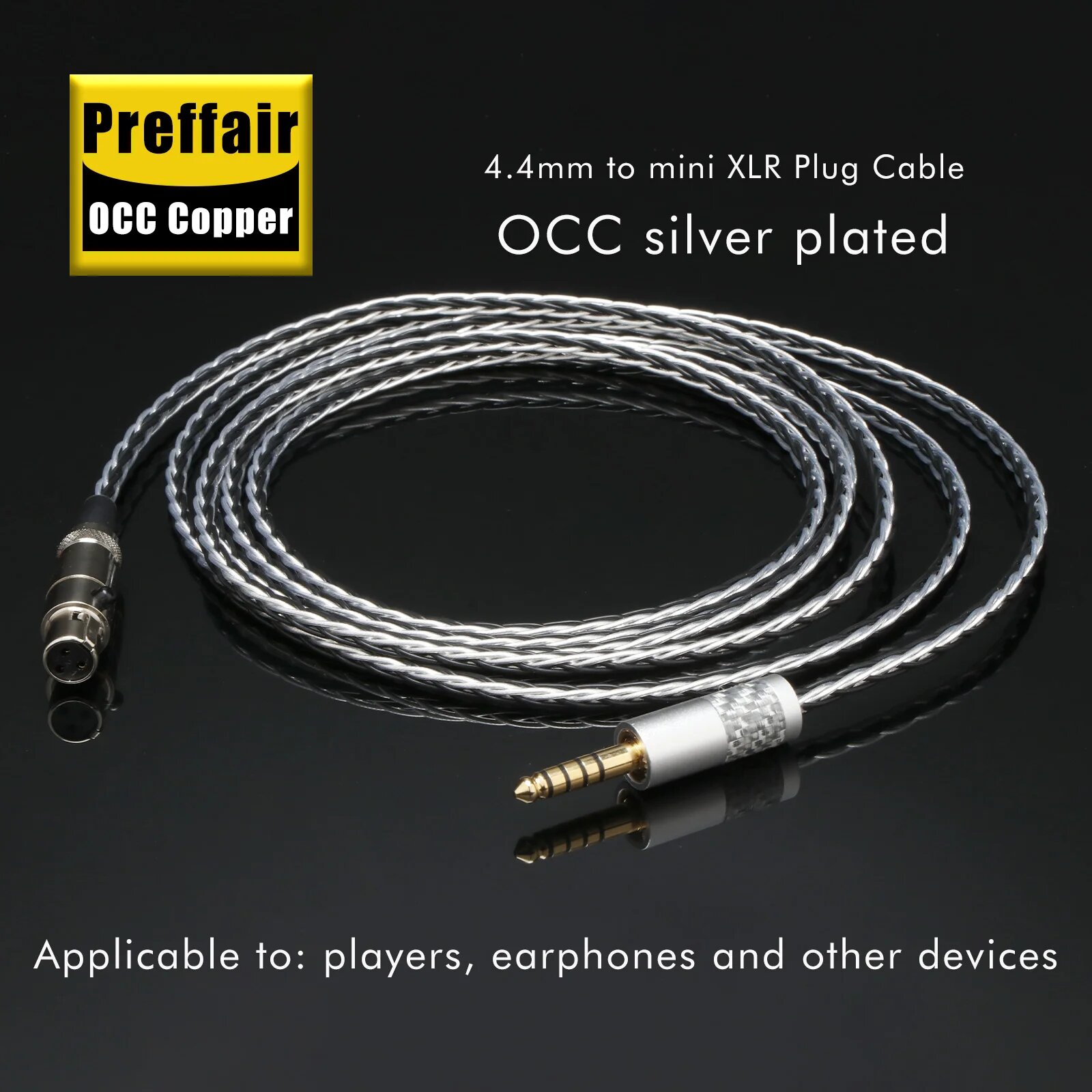 Preffair 4.4 мм - мини XLR кабель 2 м