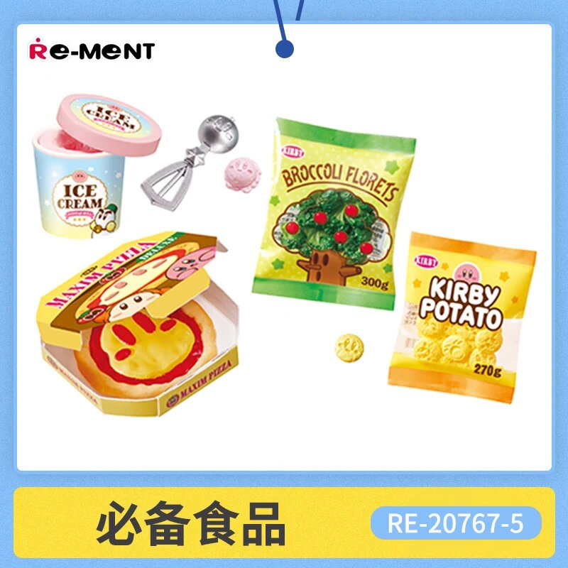 Re-Ment PuPu Market мини еда: пицца, картофель, брокколи, мороженое