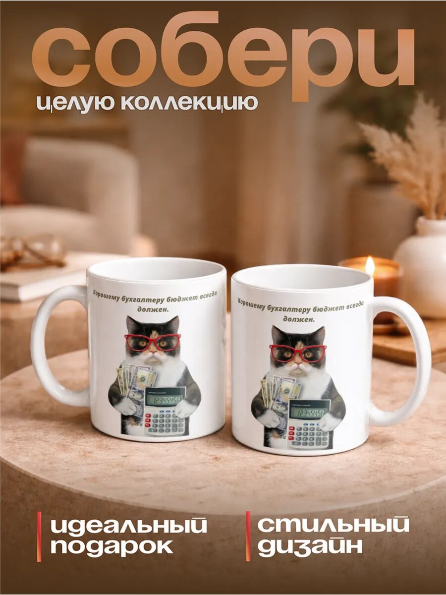 Кружка Бухгалтер мем — фото 1
