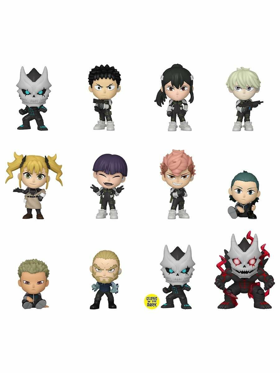 Набор Фигурок Funko Mystery Minis: Kaiju No. 8 (1 штука в ассортименте из 12) (90579) (5,5 см)