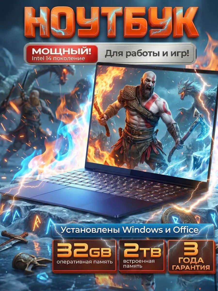 Ноутбук HiGH TECH R461 Intel H-Series RAM 32GB / SSD 2048GB