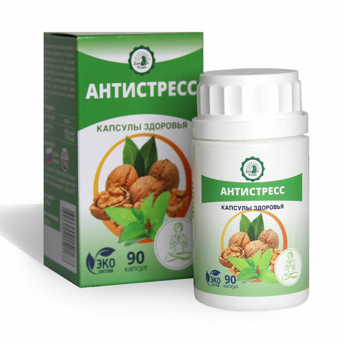 Капсулы здоровья Антистресс, 90 шт