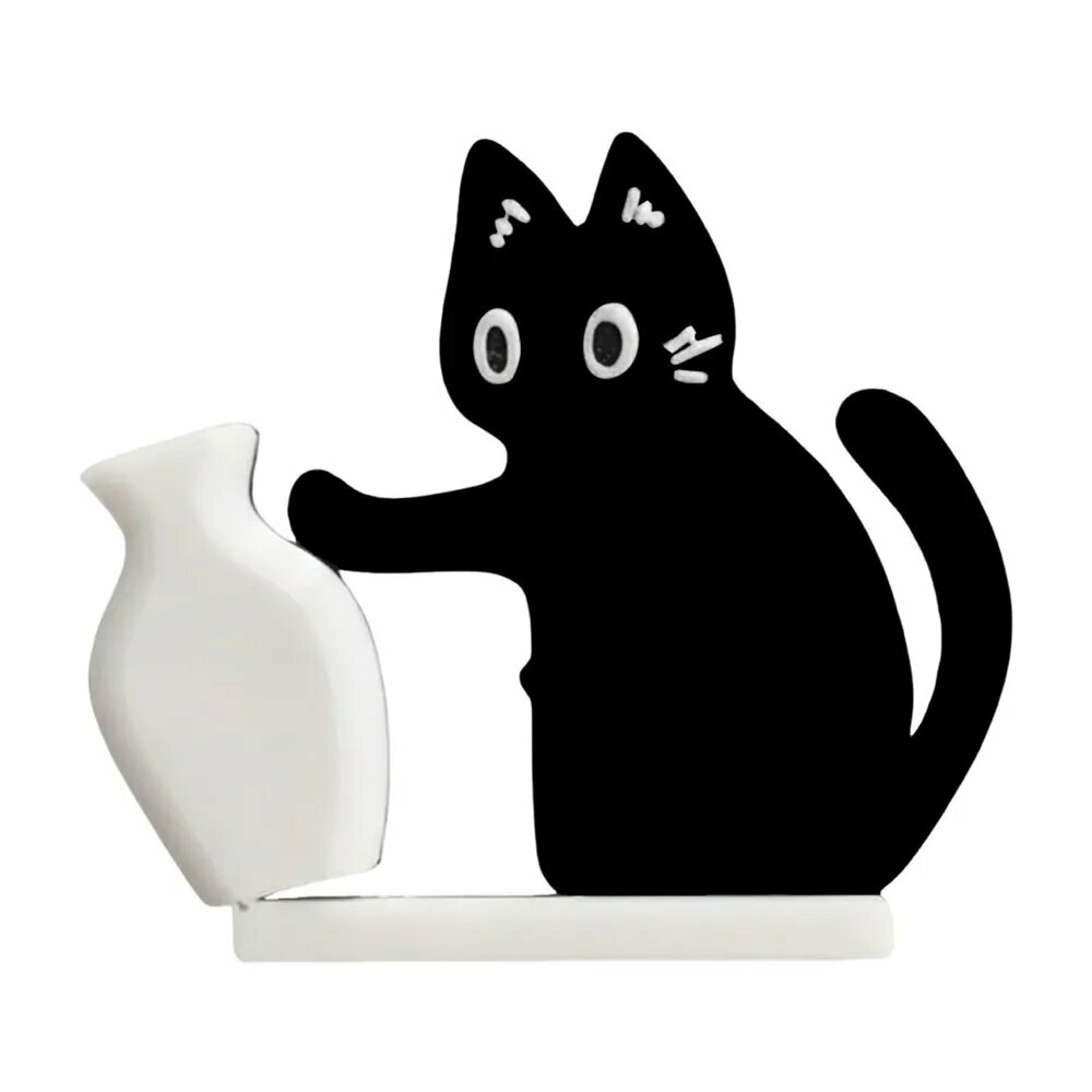 Магнитный холодильник с фигуркой кота для хранения кошачьих усов
