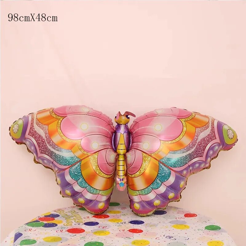 Большой шар бабочка фольгированный, цвет Butterfly6