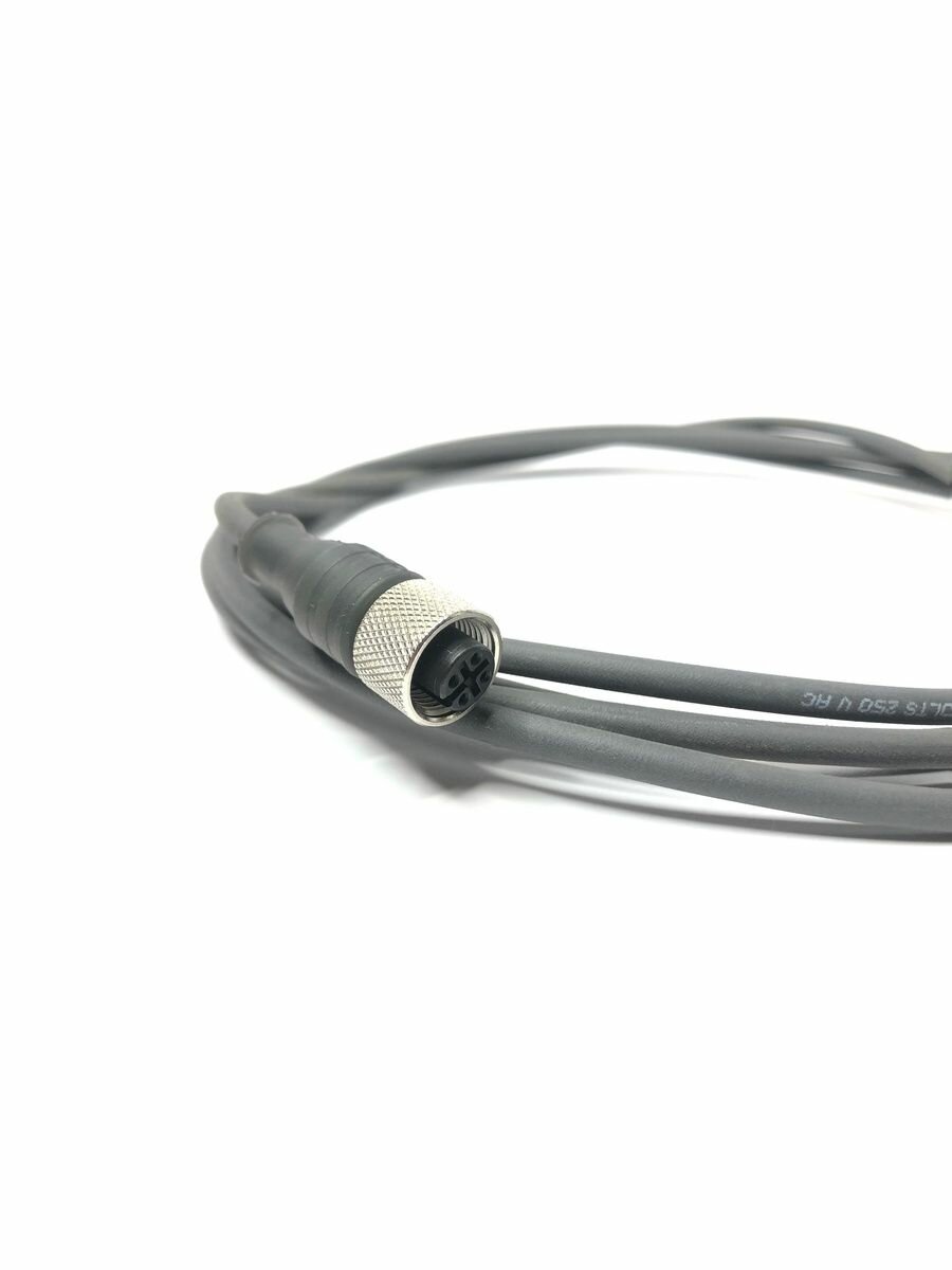 XS2FM12PUR4S2M.1, XS2F-M12PUR4S2M Кабель с гнездом M12, 4-пров, прямое, PUR, 2м - аналог