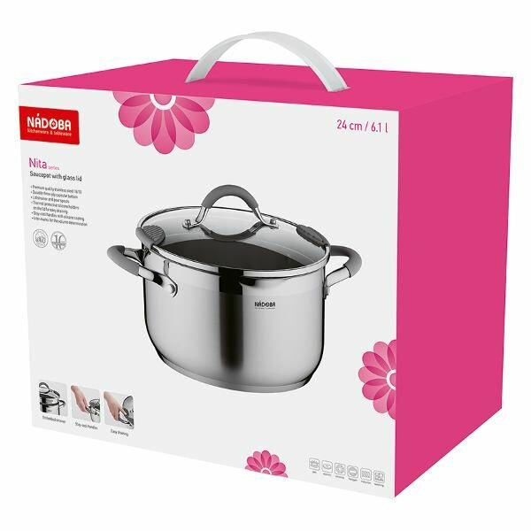 Кастрюля Nadoba 24см/6,1л NITA