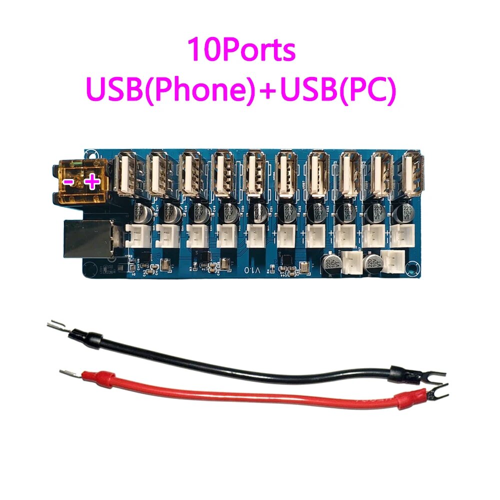 Групповое управление мобильным телефоном, 20 USB-портов, концентратор, фермерская 10Ports HUB