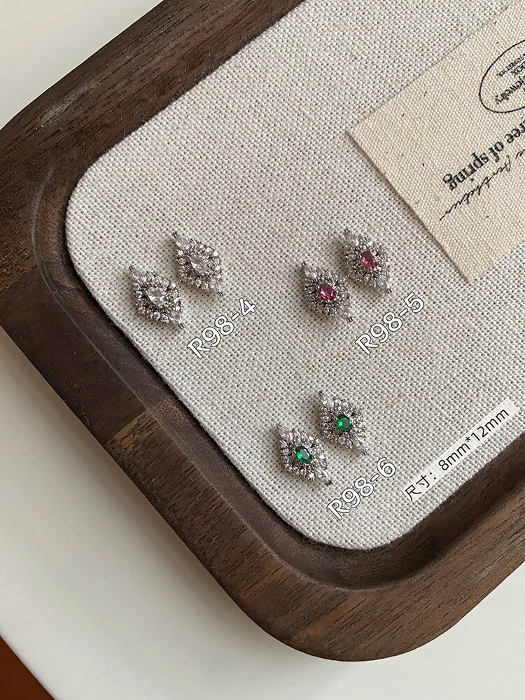 Серьги R98-6 с цирконием
