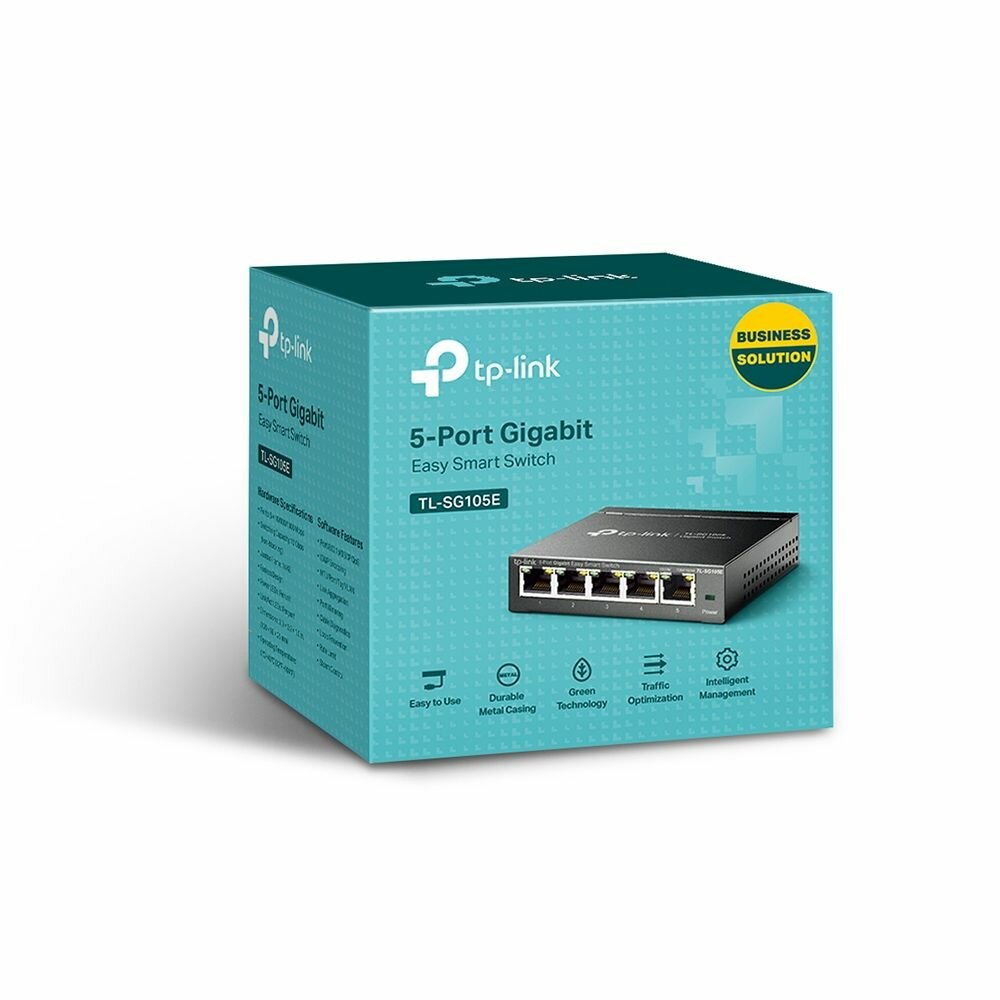Коммутатор TP-Link TL-SG105E Easy Smart — фото 1
