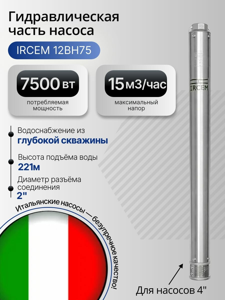 Гидравлическая часть насоса IRCEM 12BH75