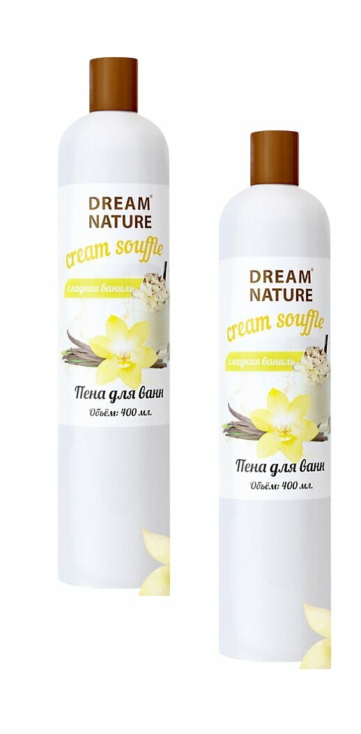 Пена Dream Nature для ванн Ваниль, 400мл 2шт