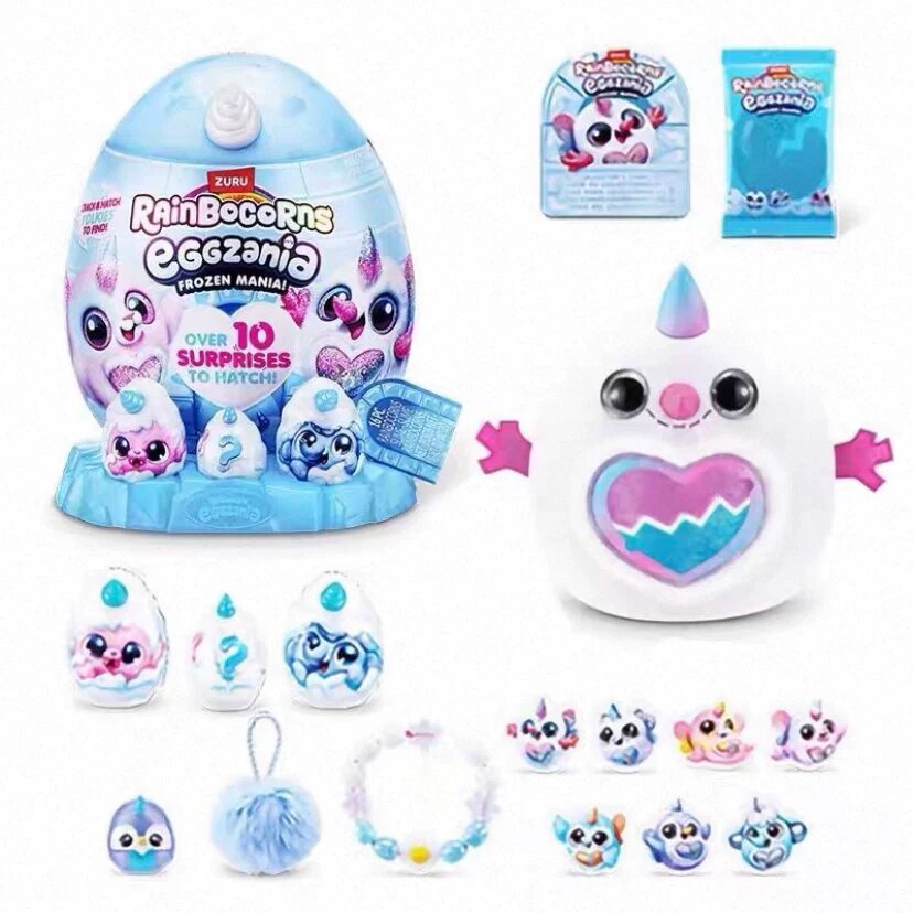 Мягкая игрушка-сюрприз ZURU Cloud Wave Unicorn Fantasy Snowball Magic Egg Hugable Planet Unicorn Trendy Blind Box 92119