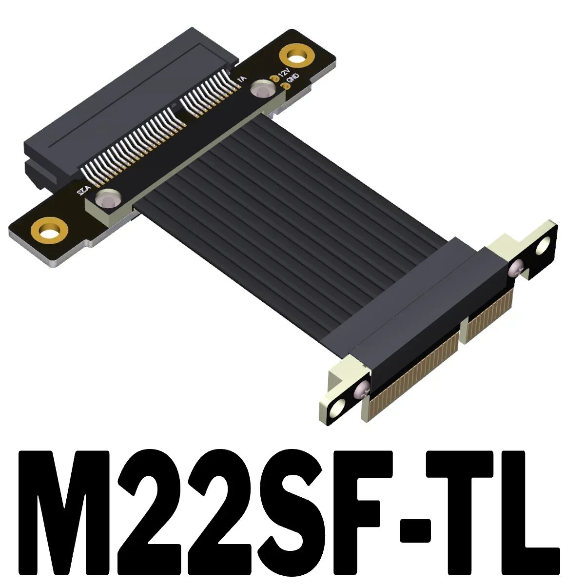 Кабель удлинитель PCI-E 4.0 X4 M22SF-TL, 0.4m