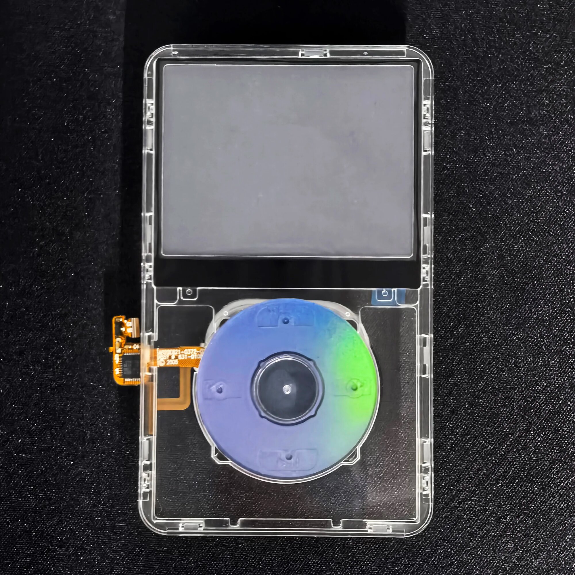 Прозрачный корпус для iPod Classic 5th Gen, Polychrome Blue