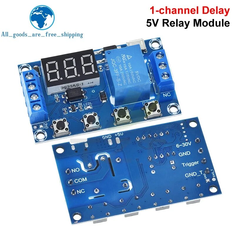 Релейный модуль TZT 1 Channel 5V, 1PCS