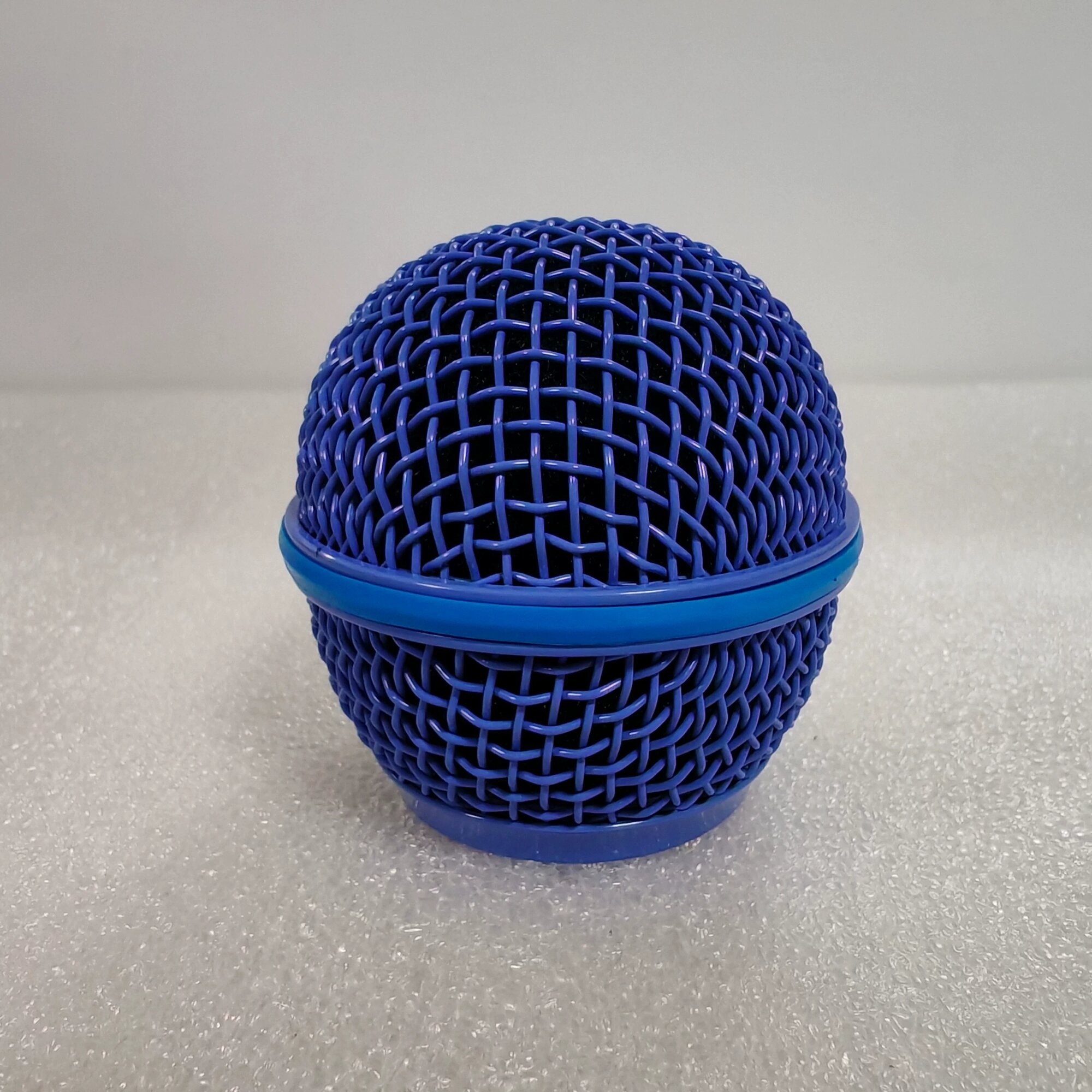 Синяя защитная сетка для микрофона Shure Beta 58A, металлическая насадка, фильтр от ветра