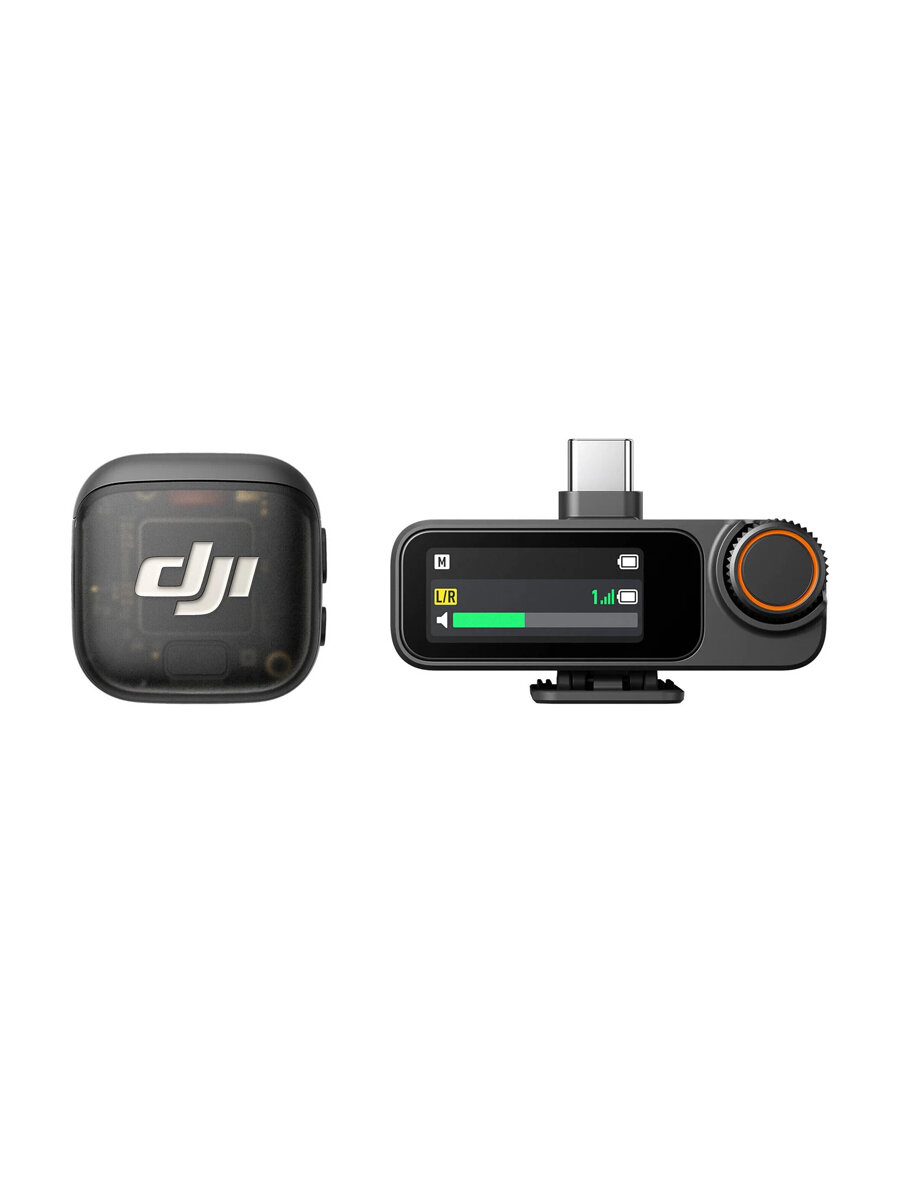 DJI Mic 3 (1TX +1RX), черный, беспроводной микрофон