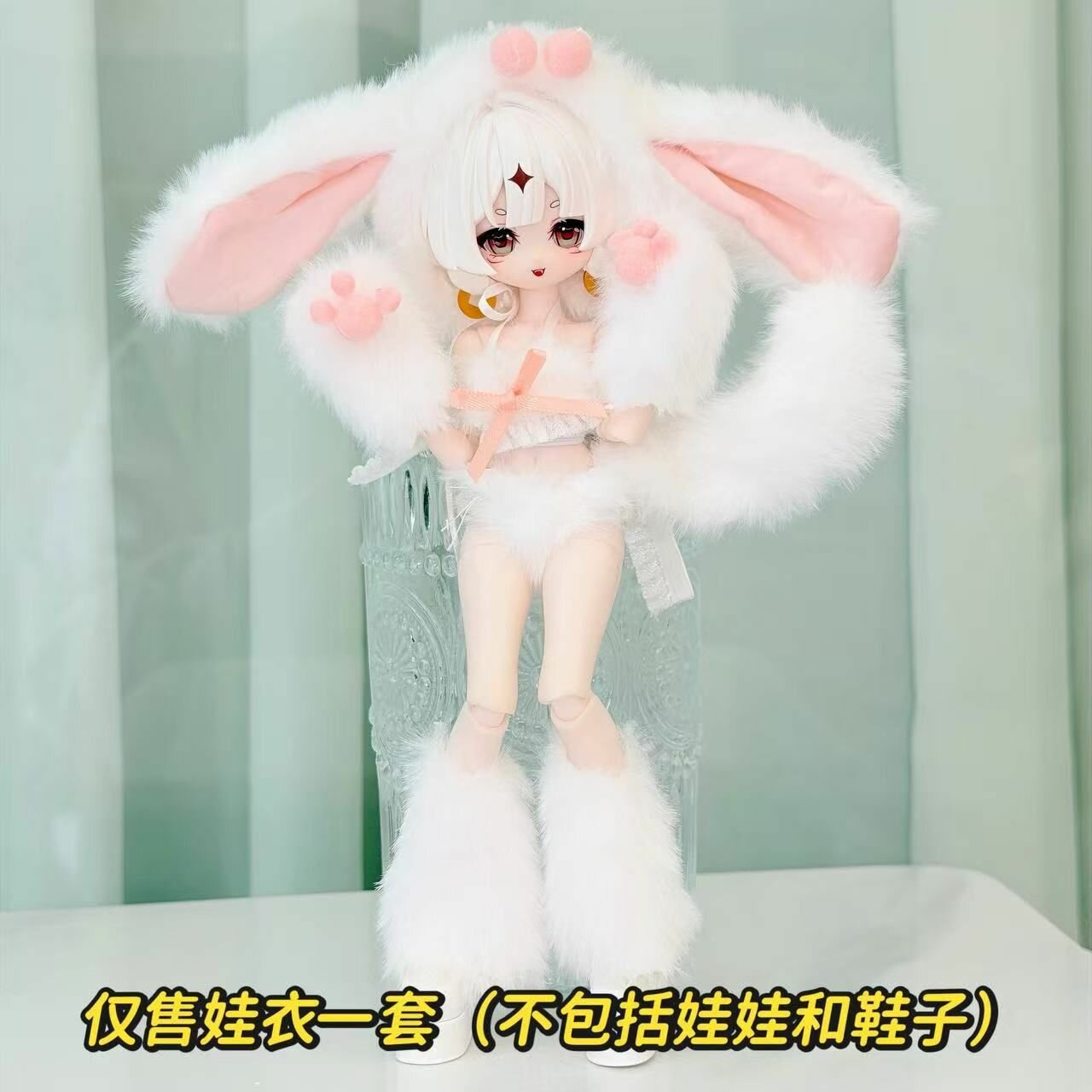 Одежда для кукол BJD OB11, платье горничной, весна-лето, для 1/8 и 1/12 кукол, тело Аси, 11 17 см