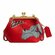 Сумка Coach, фактура матовая, красный