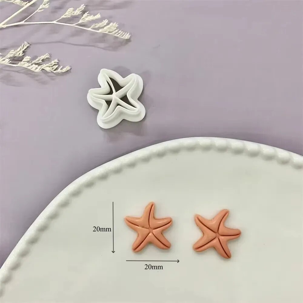 Резак для глины морская звезда, 20 мм, Color: starfish