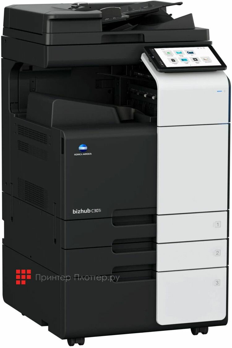 МФУ лазерное Konica Minolta bizhub C301i (A3, 30 стр./мин, без крышки и ADF, без тумбы, без картриджей, без кабеля питания, запуск только инженером платно)