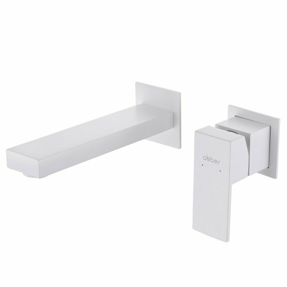 Смеситель для раковины Abber Daheim AF8212W белый матовый