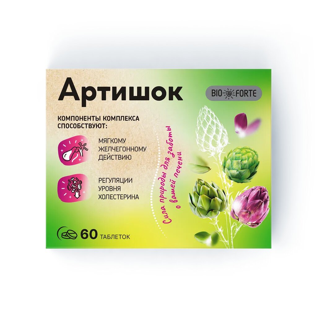 BioForte Артишок Премиум, таблетки, 60 шт.