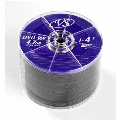 Носители информации DVD-RW, 4x, VS, Bulk/50, VSDVDRWB5001, 166407