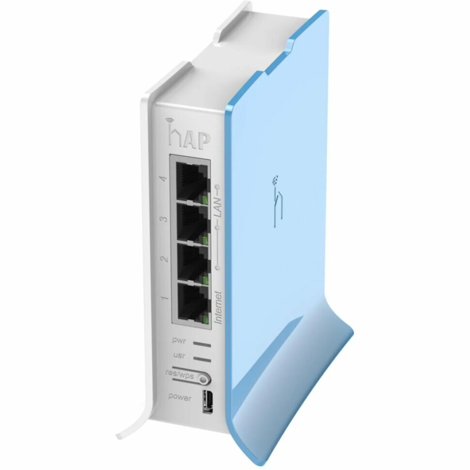 Маршрутизатор Wi-fi MikroTik RouterBOARD hAP lite RB941-2nD-TC, N300, USB, PoE, 1914179