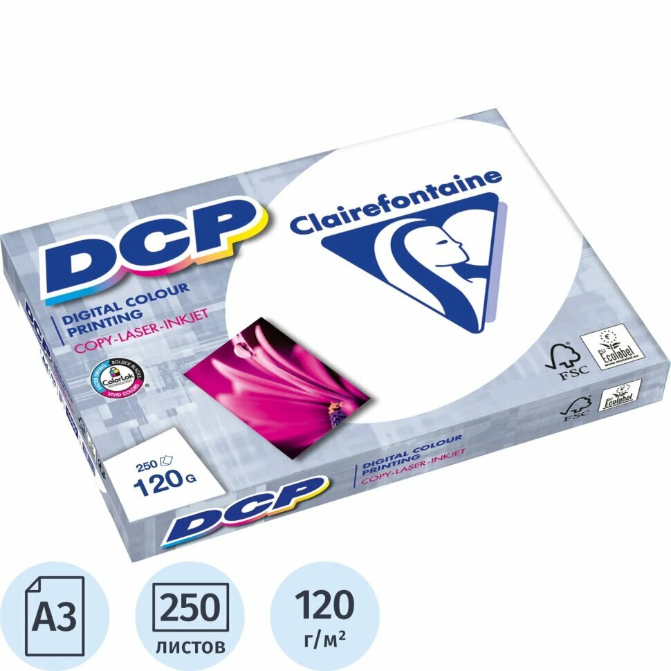 Бумага для цв. лазер. печ. DCP (А3, 120 г/кв. м, 250 л), 1415604