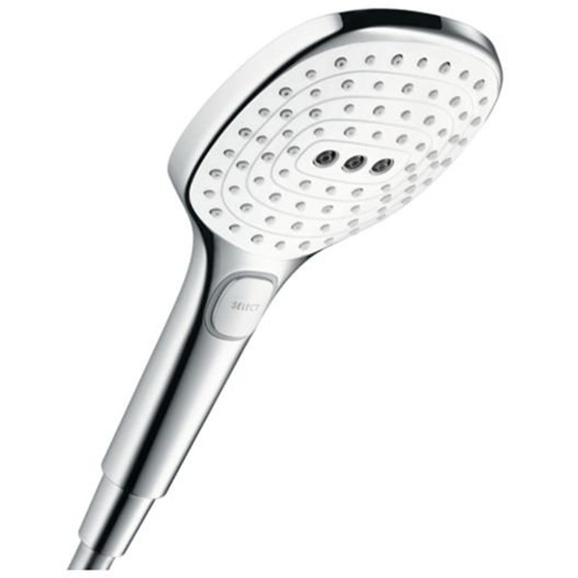Ручной душ Hansgrohe (Хансгрое) Raindance 12 см, цвет: хром/белый 26520400