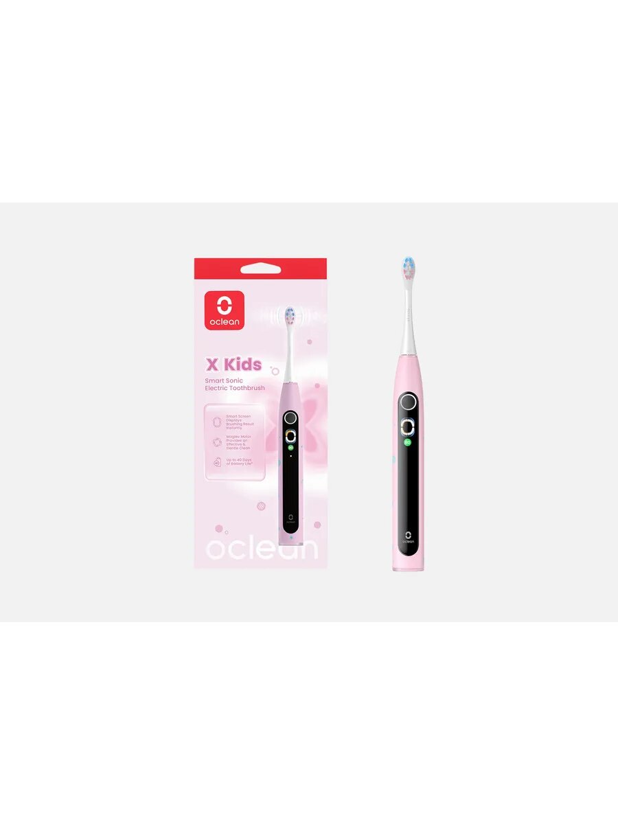 Детская Электрическая зубная щетка OCLEAN X Kids Розовая