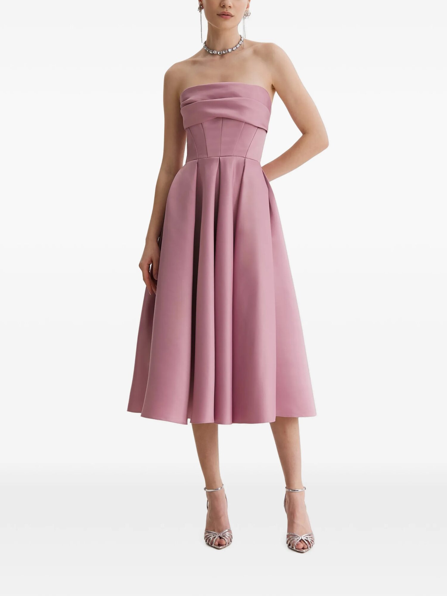 Платье Framboise Napea strapless dress, размер 40, коралловый/розовый — фото 1
