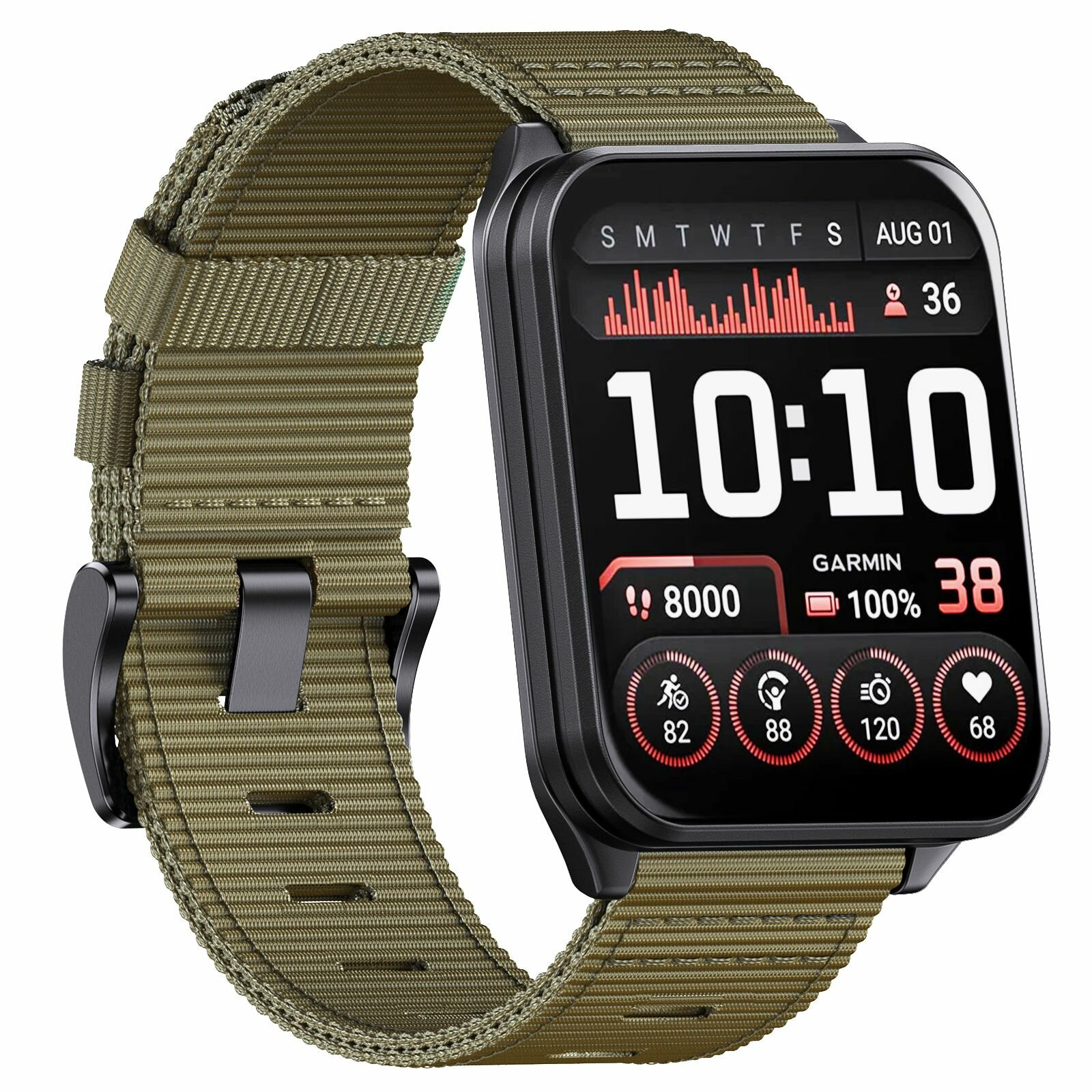 Спортивный Нейлон ремешок для часов Garmin Venu X1, 24 мм сменный Нейлон браслет Venu X1 Band для мужчин и женщин 24 мм сменный нейлоновый браслет спортивный ремешок для часов мужской женский