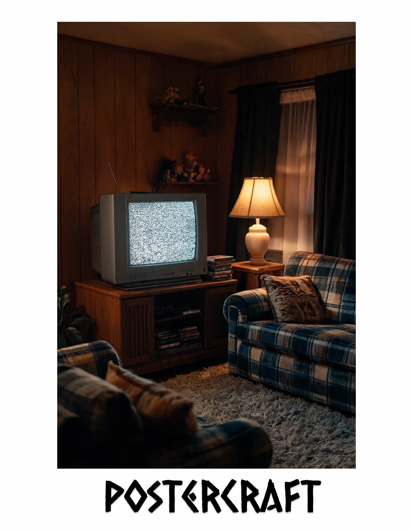 Постер Сюрреализм "VHS / Glitch / Глитч", 29.7х42см, А3, глянцевый