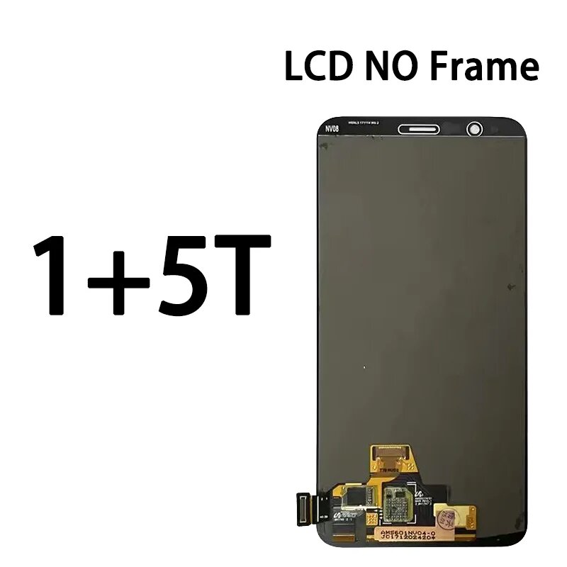 100% новый экран для OnePlus 5 A5000 ЖК-дисплей 1 + 5 дигитайзер сенсорного экрана для One Plus 5T A5010 ЖК-дисплей 1 + 5T рамка дисплея