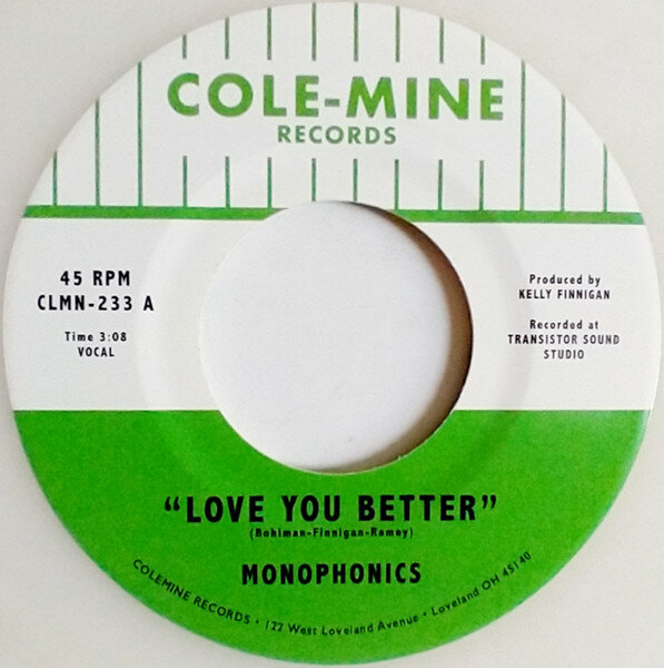 Пластинка Monophonics "Love You Better / The Shape Of My Teardrops" 7" (Single/COLOURED/LTD) M/M
