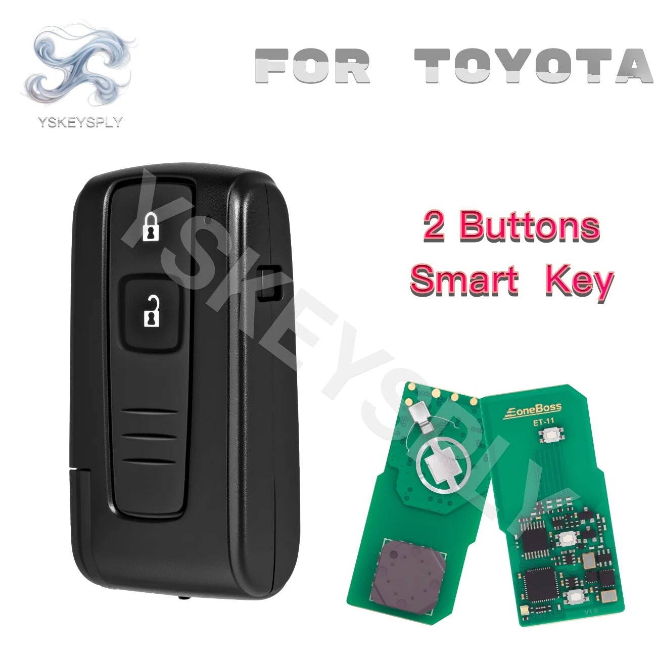 Для Toyota Prius Crown EoneBoss ET-11: Умный ключ-брелок с чипом 4D 8A, Bluetooth, пульт дистанционного управления 0030, 312/315/433 МГц